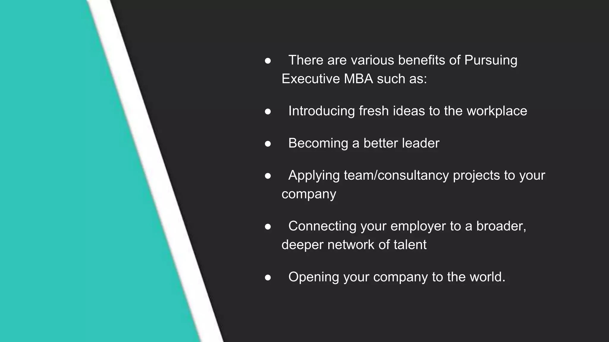 What is Executive MBA? | PPT