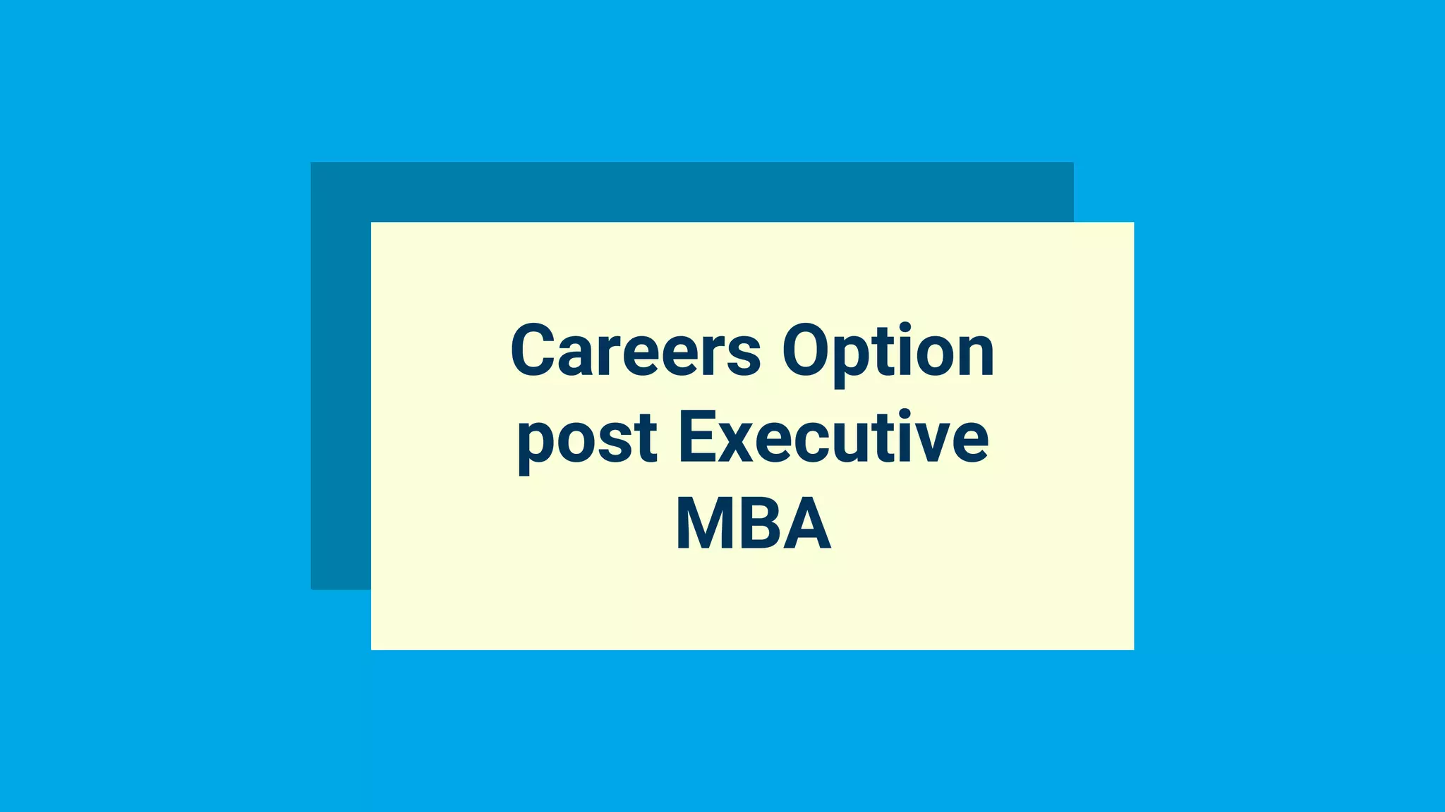 What is Executive MBA? | PPT