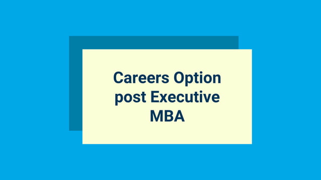 What is Executive MBA? | PPT
