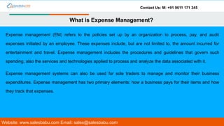 What is expense management | PDF