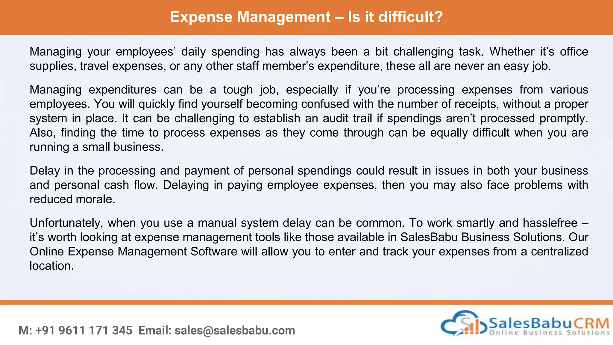 What is expense management | PPTX