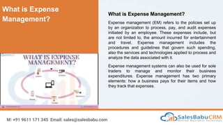 What is expense management | PPTX