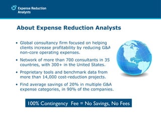 What Is Expense Reduction Analysts Linkedin Powerpoint | PPT