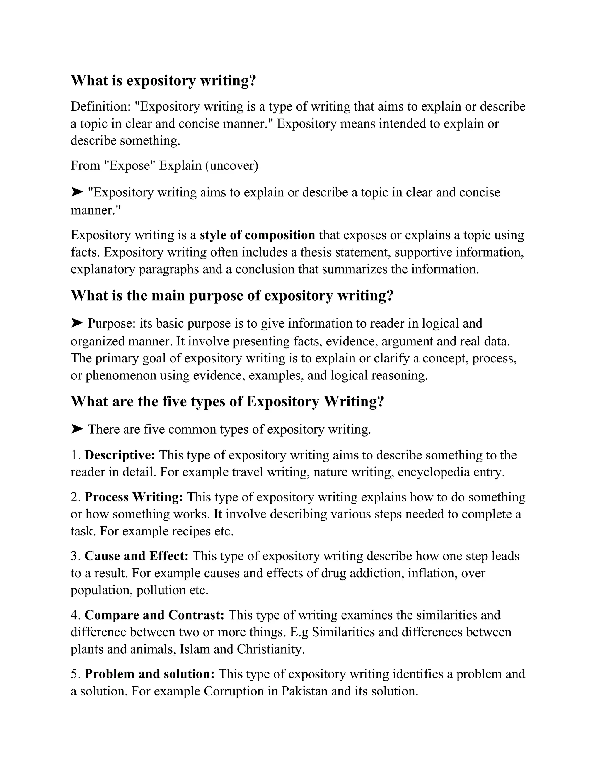 What is expository writing.pdf. exposed. | PDF