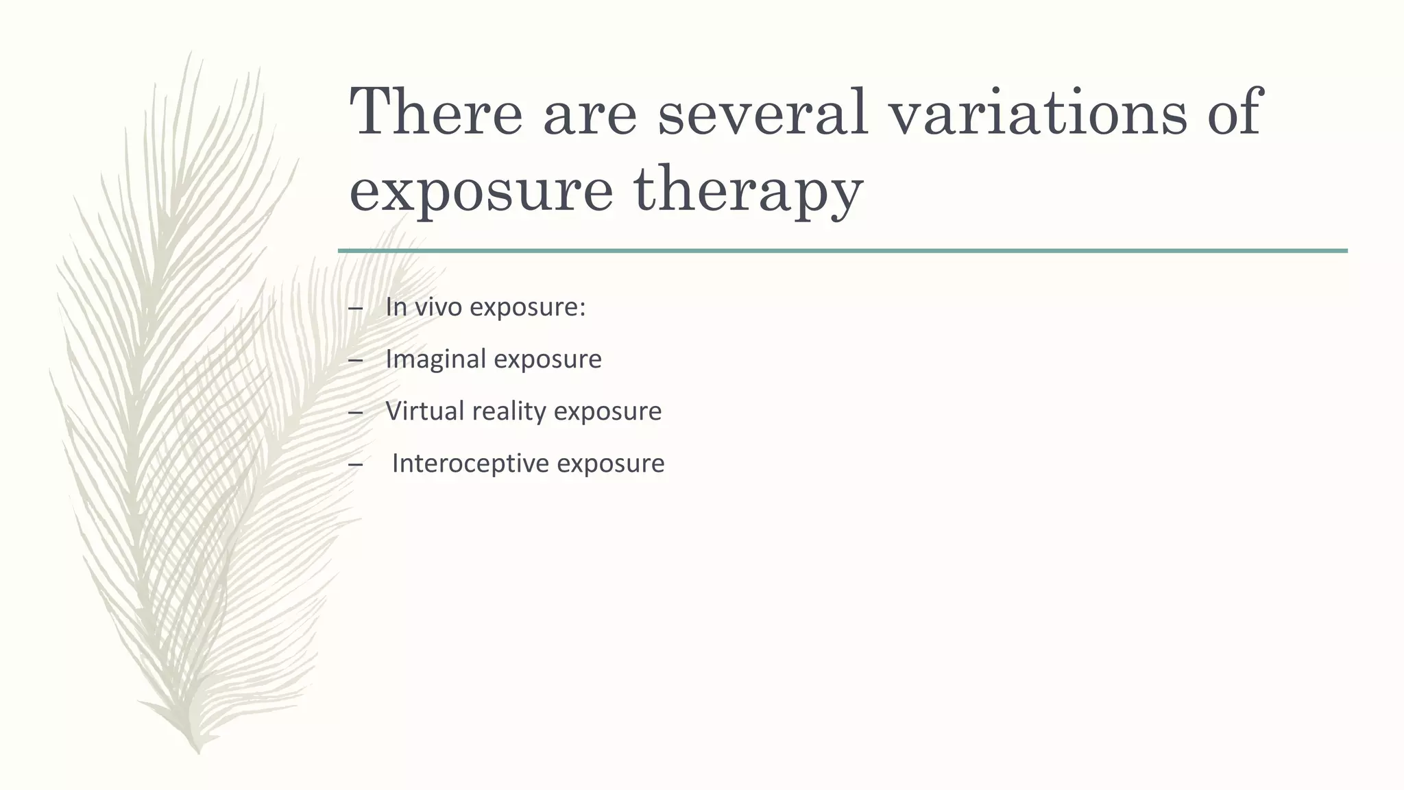 The exposure therapy | PPTX