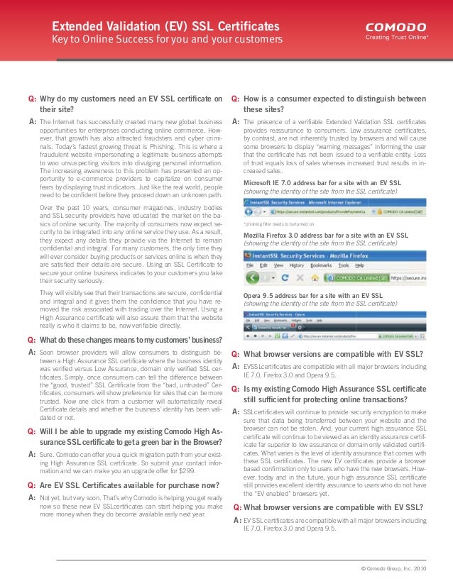 Extended Validation Ssl Certificate Ev Ssl