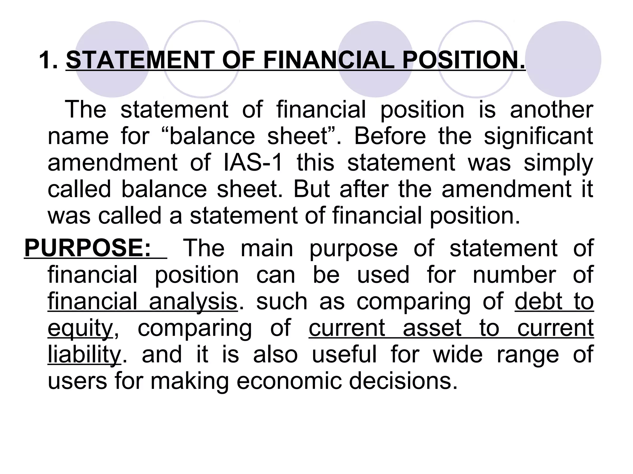 What is external financial report | PPT