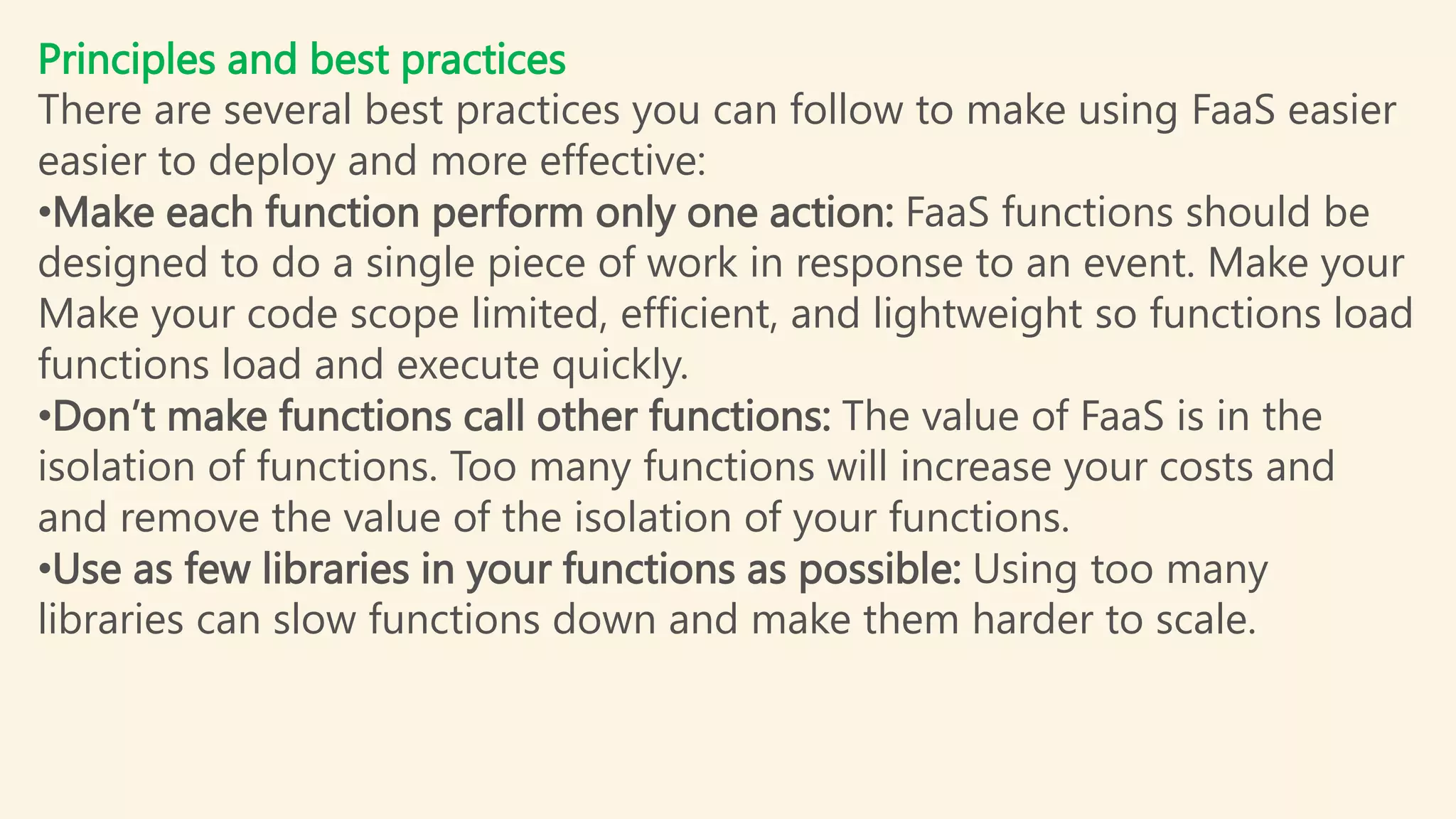 What Is Faas Function As A Service Explained Pptx Cloud Computing