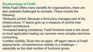 What is FAAS Function as a service Explained | PPTX