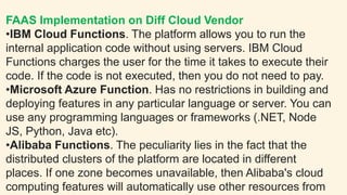 What is FAAS Function as a service Explained | PPTX
