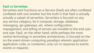 What is FAAS Function as a service Explained | PPTX