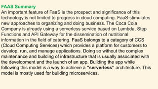 What is FAAS Function as a service Explained | PPTX
