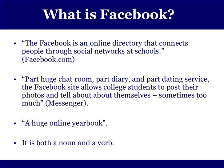 What is Facebook?