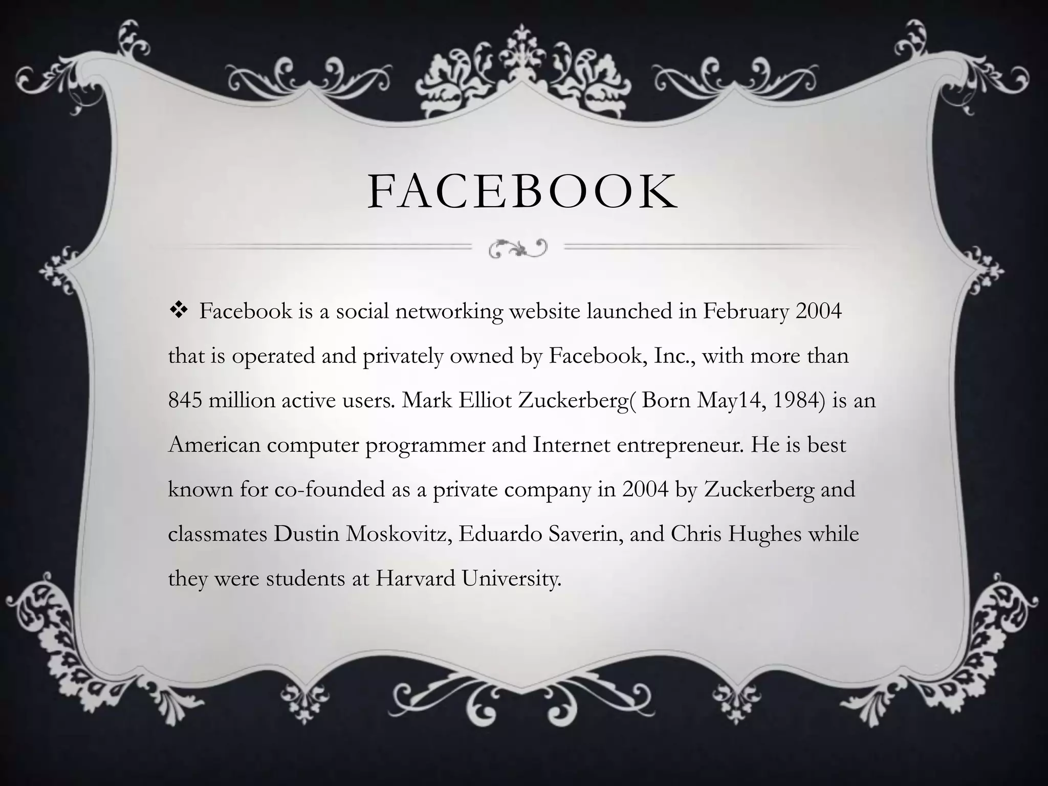 What is facebook | PPT
