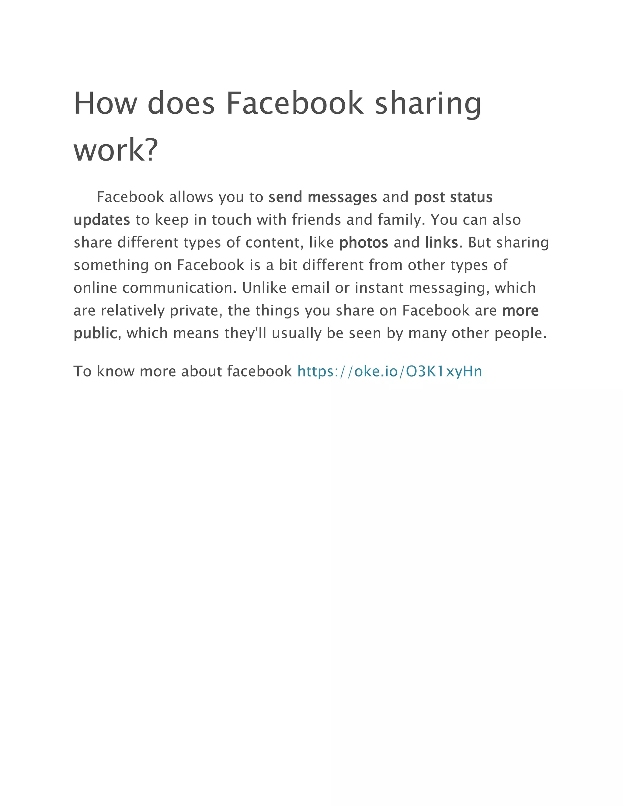 What is facebook | PDF