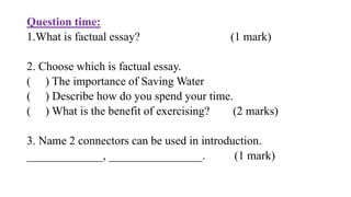 What is factual essay | PPTX