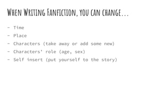 What is fanfiction ? | PPTX