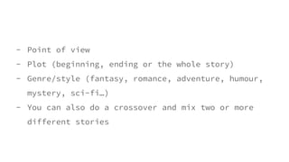 What is fanfiction ? | PPTX