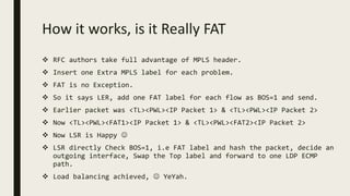 FAT label : RFC 6391 | PPT