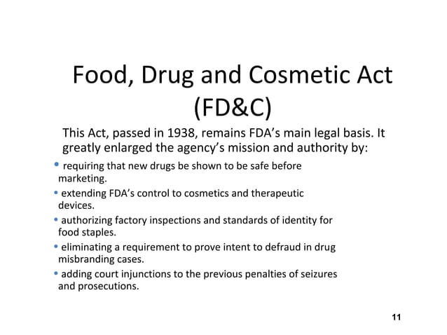 What is FDA? | PPT | Pharmaceutical Industry | Industries