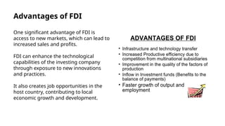 What Is FDI And What Are Advantage & Disadvantage Of FDI.pptx