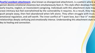 What is Fearful Avoidant Attachment Style? | PDF