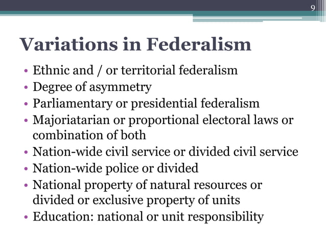 WhatisFederalism? Key Characteristics. | PDF