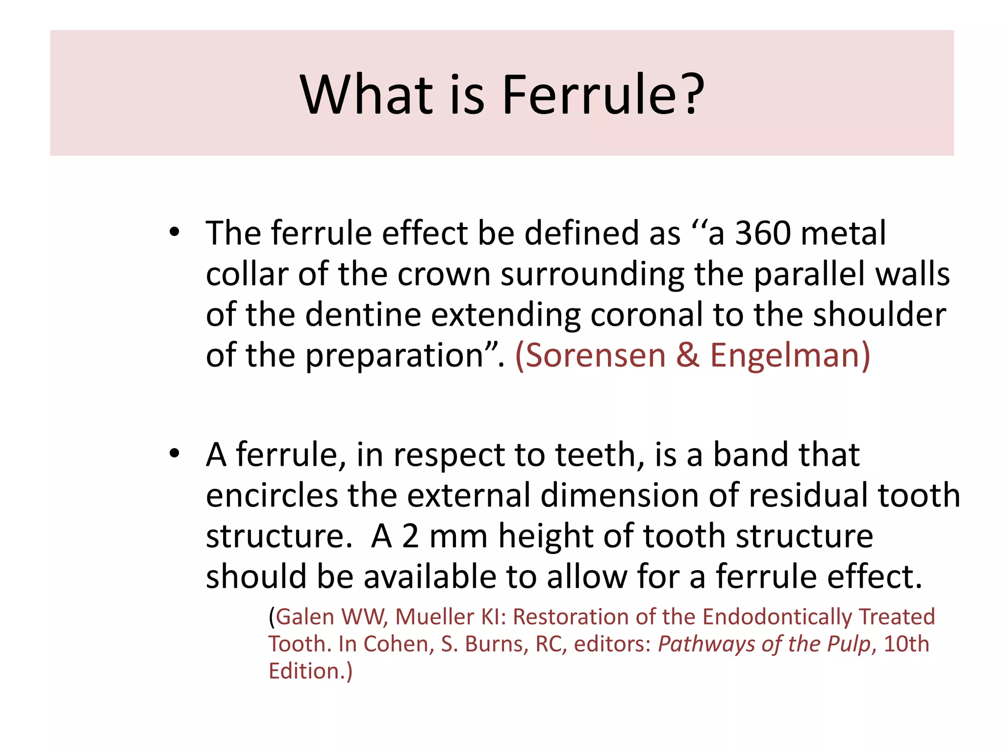 What is ferrule | PPTX