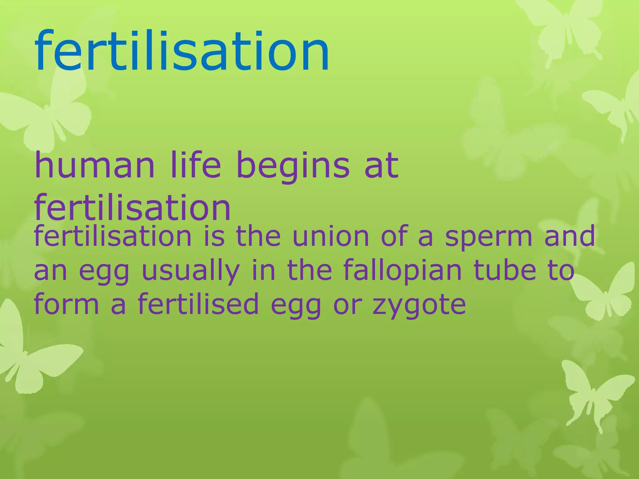 What is fertilisation | PPT