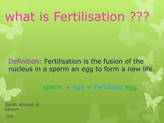 What is fertilisation | PPT