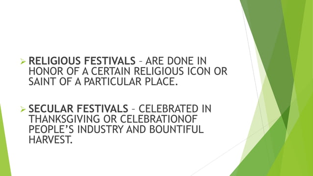 MAPEH GRADE 9 WHAT IS FESTIVAL DANCE.ppt | National & Civic Holidays ...