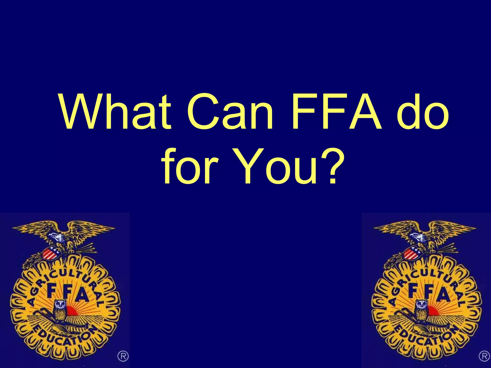 What Is FFA? | PPT