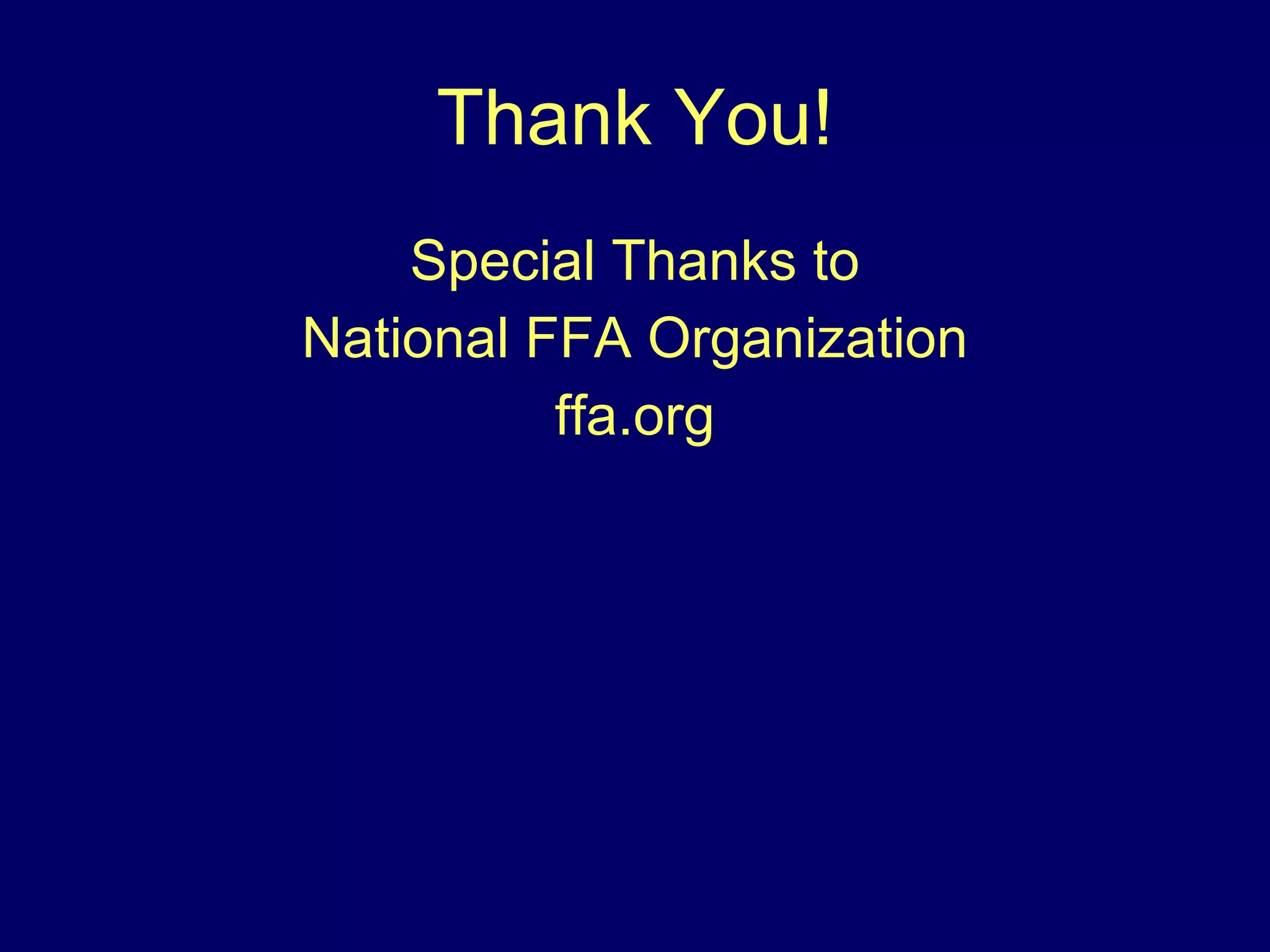 What Is FFA? | PPT