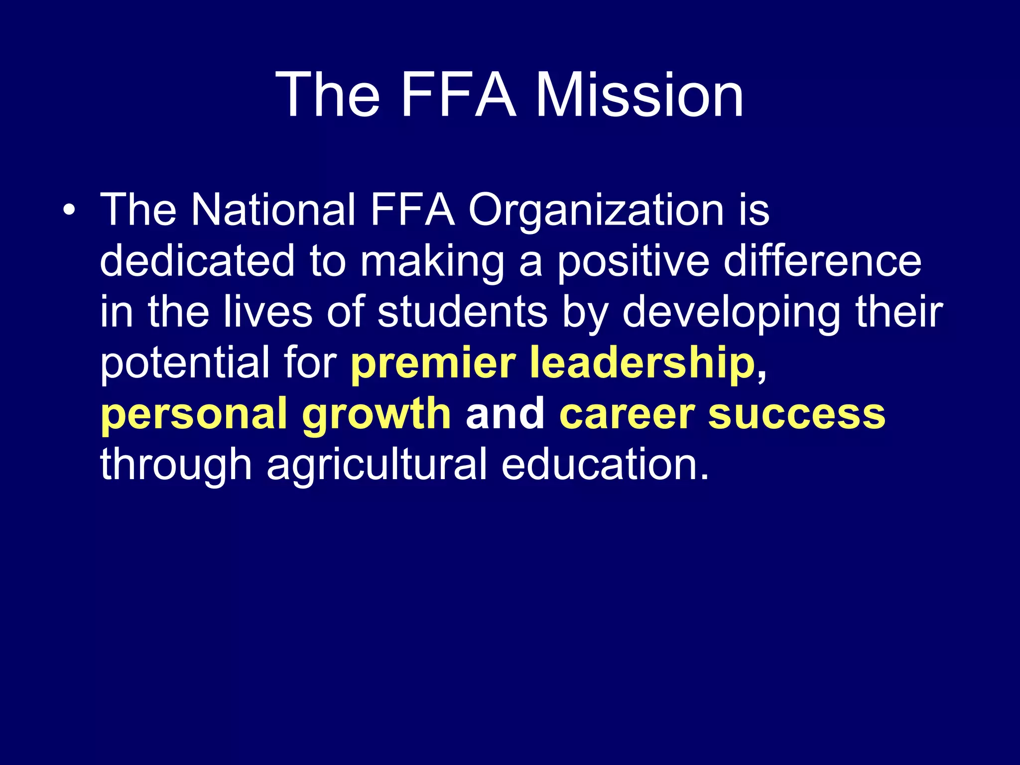 What Is FFA? | PPT
