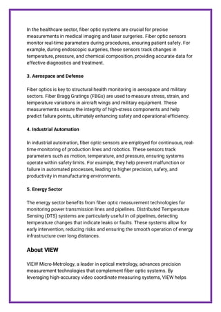 What is Fiber Optic Measurement Importance, Working & Application | PDF