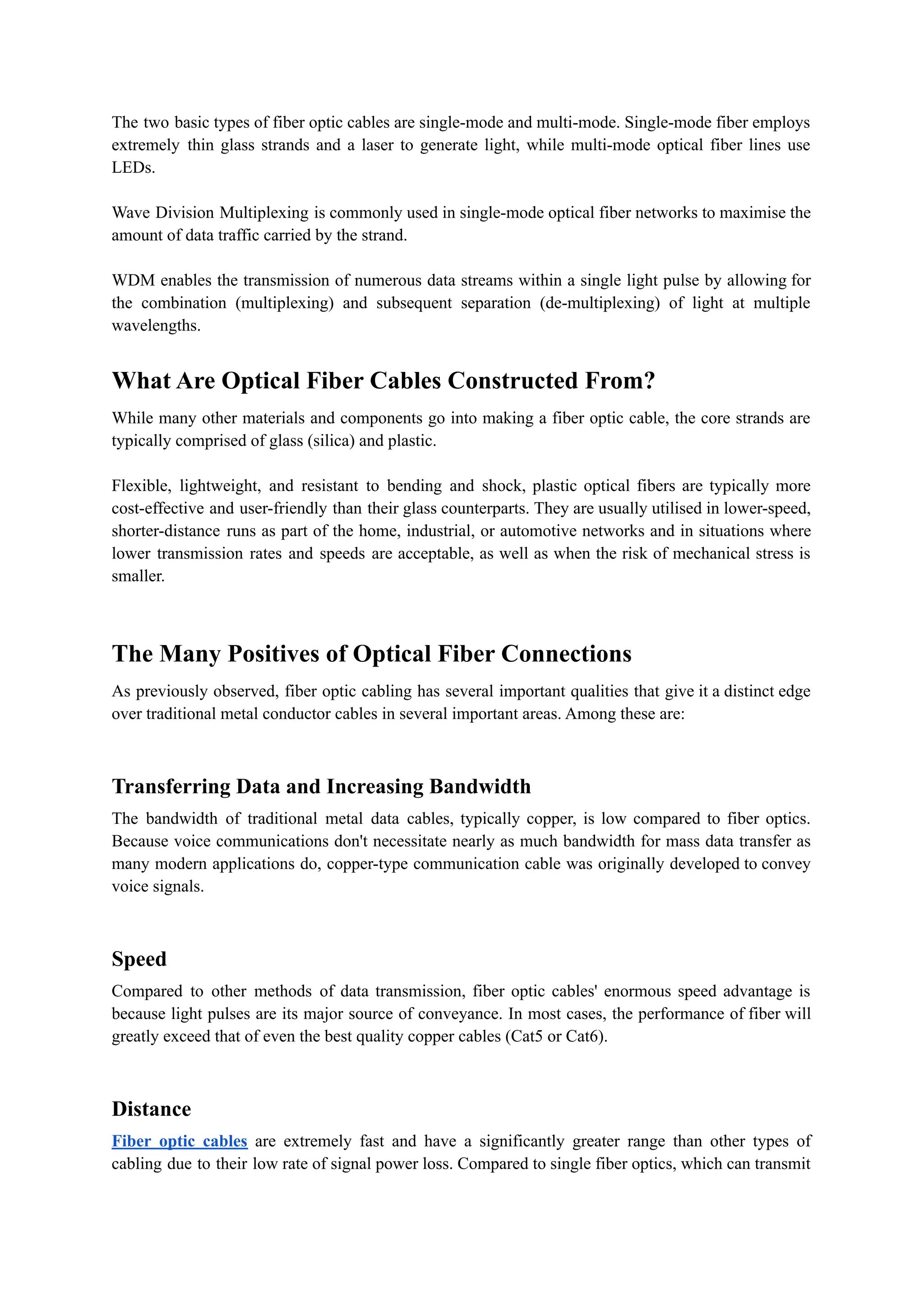 What is Fiber Optics - Definition, Meaning & Explanation.pdf | Computer ...