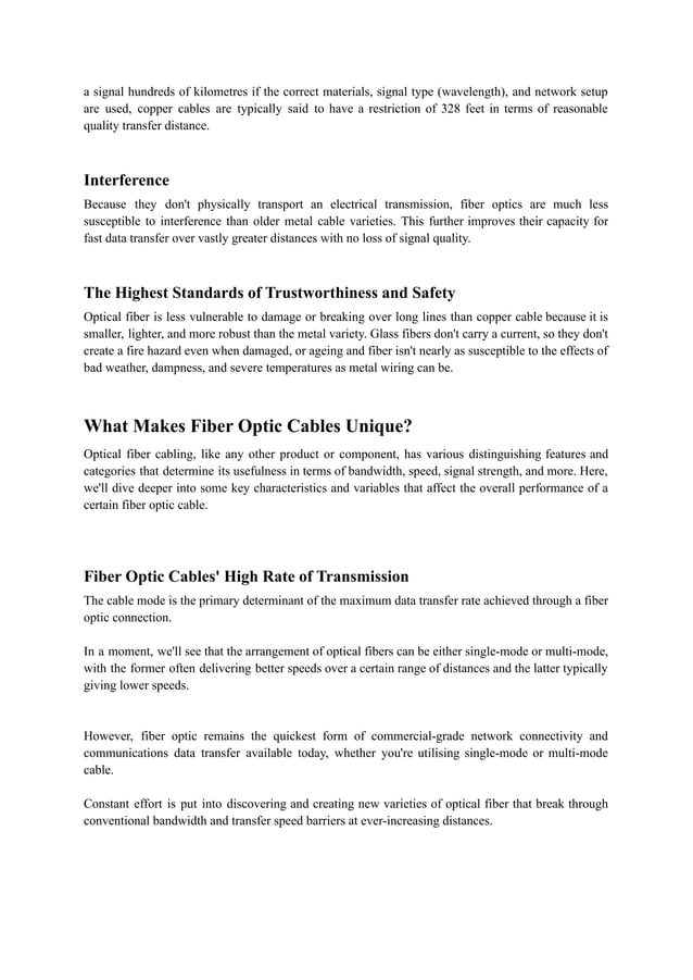What is Fiber Optics - Definition, Meaning & Explanation.pdf | Computer ...