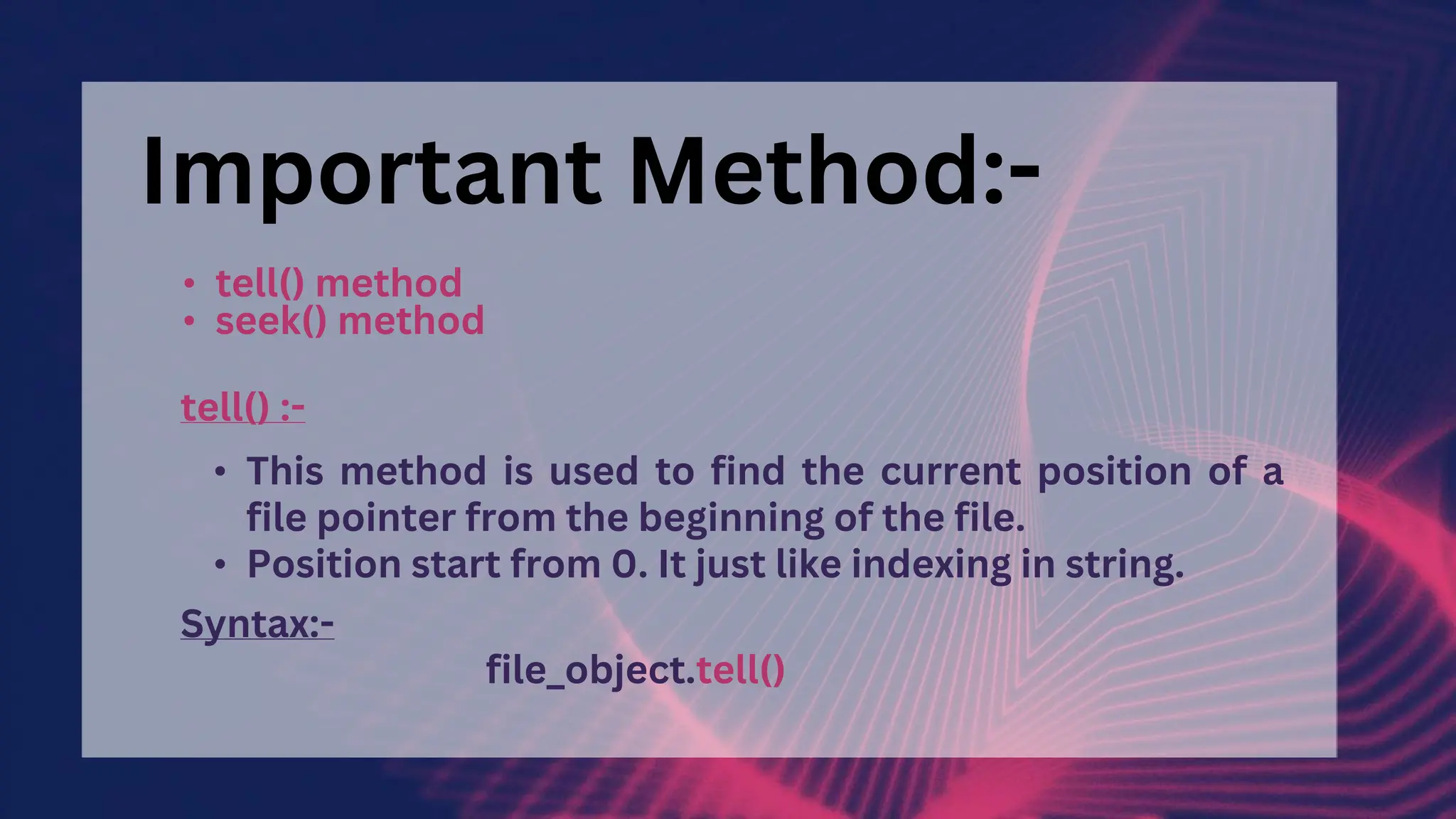 File Handling And Basic Operation On File In Python Ppt