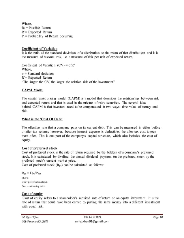 What is Financial Management - Short notes | DOCX