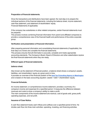 what is Financial Statement Preparation.pdf | Stocks and Bonds ...