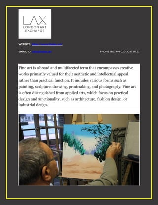 What is Fine Art | Fine Art Definition | London Art Exchange | PDF