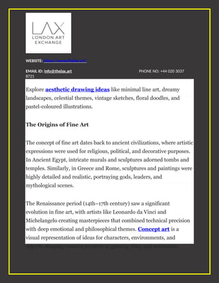 What is Fine Art | Fine Art Definition | London Art Exchange | PDF