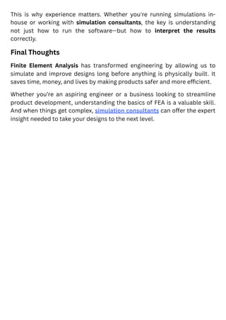 What Is Finite Element Analysis? A Beginner’s Guide | PDF