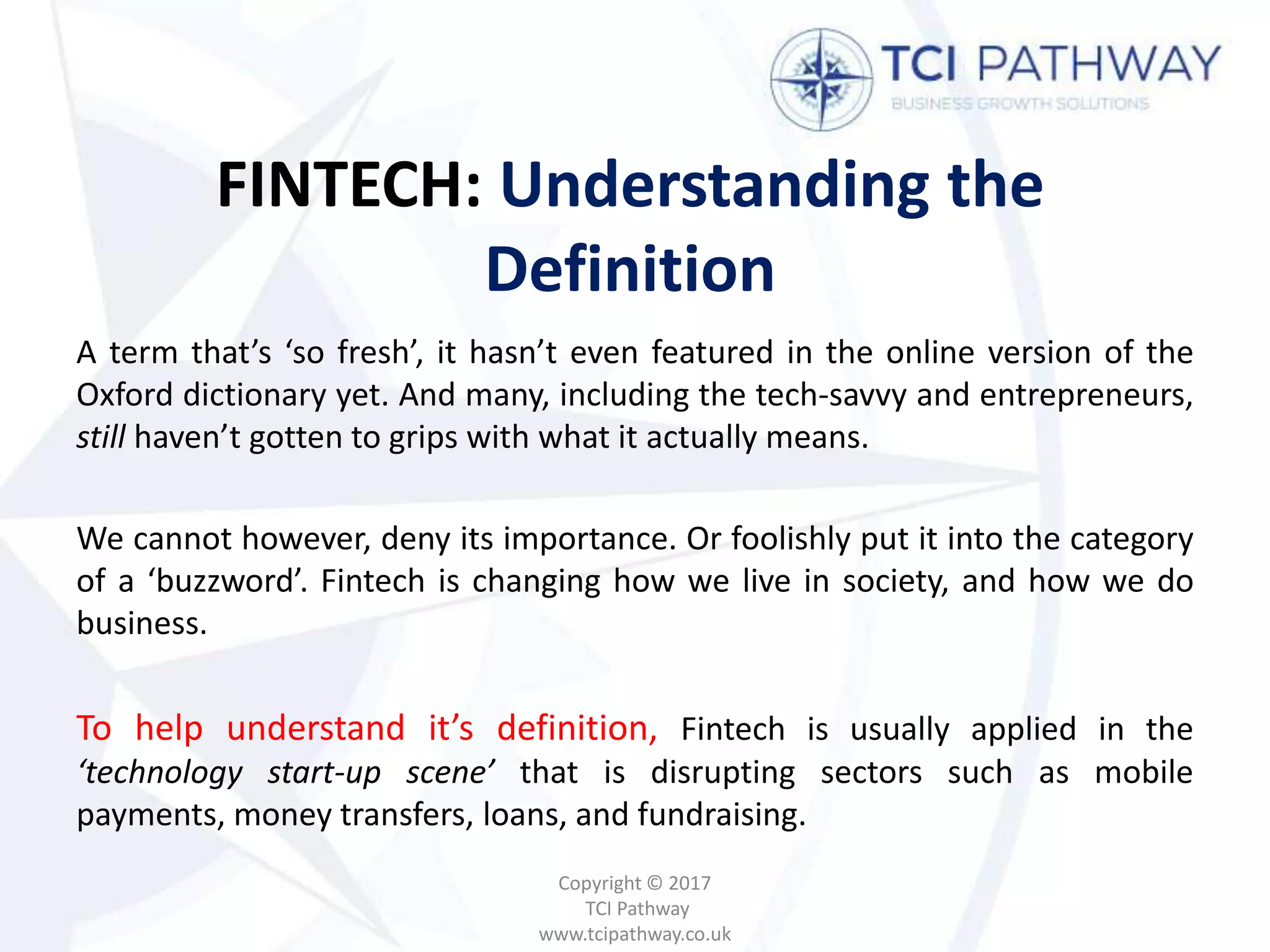 WHAT IS FINTECH | PPTX
