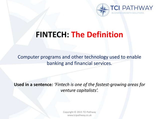 WHAT IS FINTECH | PPTX