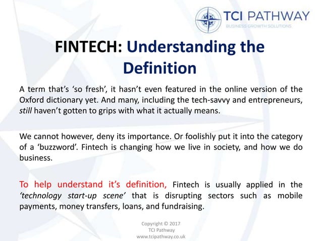 WHAT IS FINTECH | PPTX