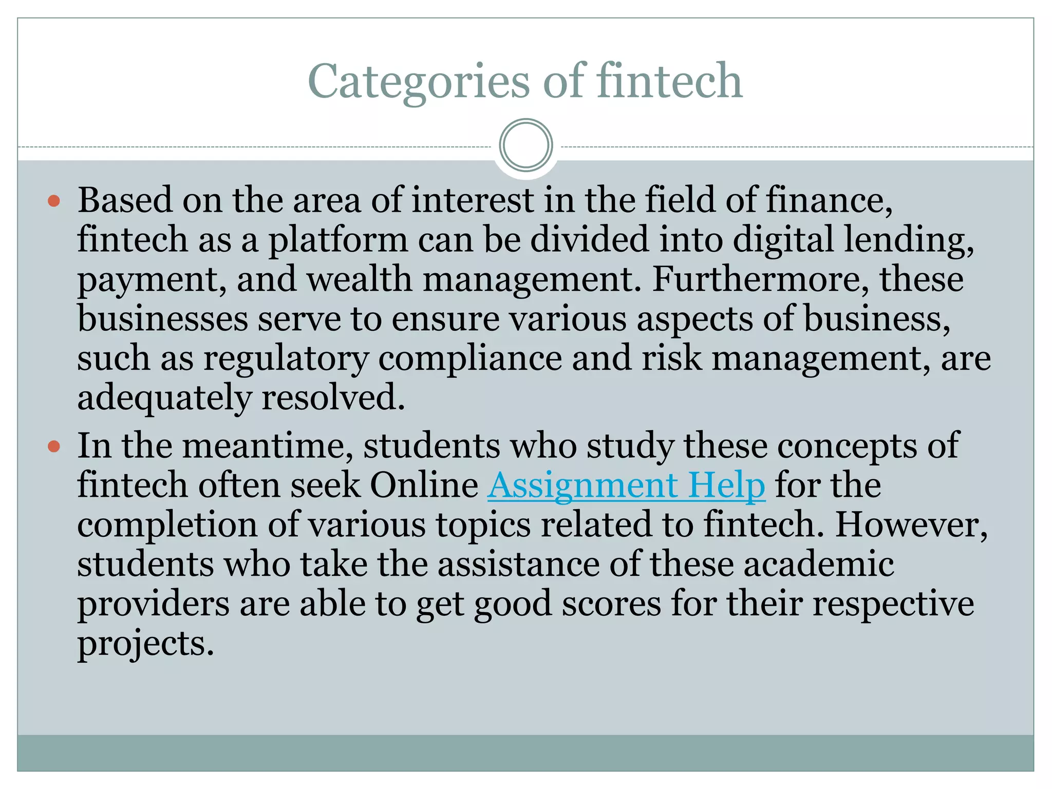 What is fintech | PPT