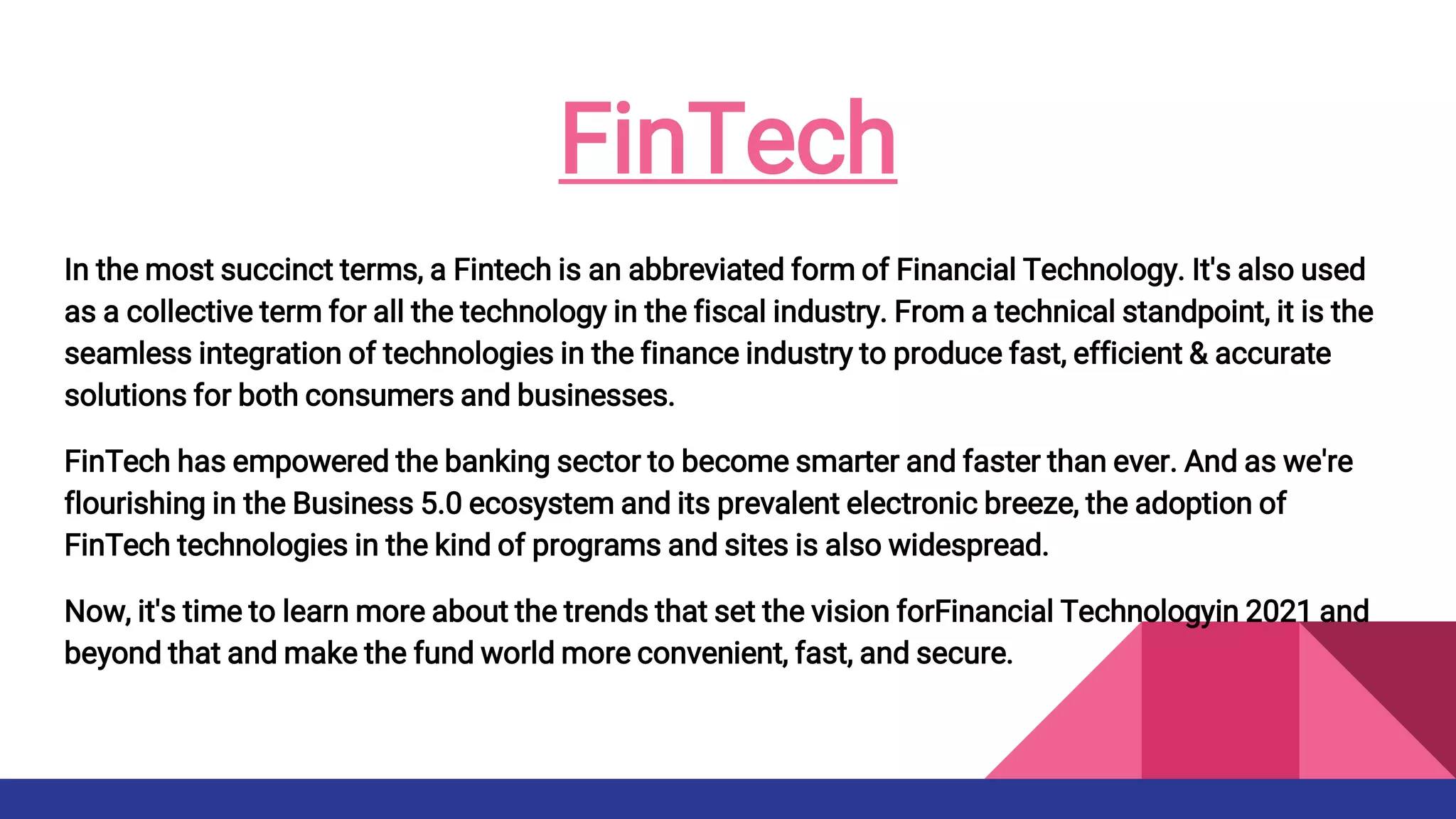 What is FinTech- Technology in Finance | PPTX