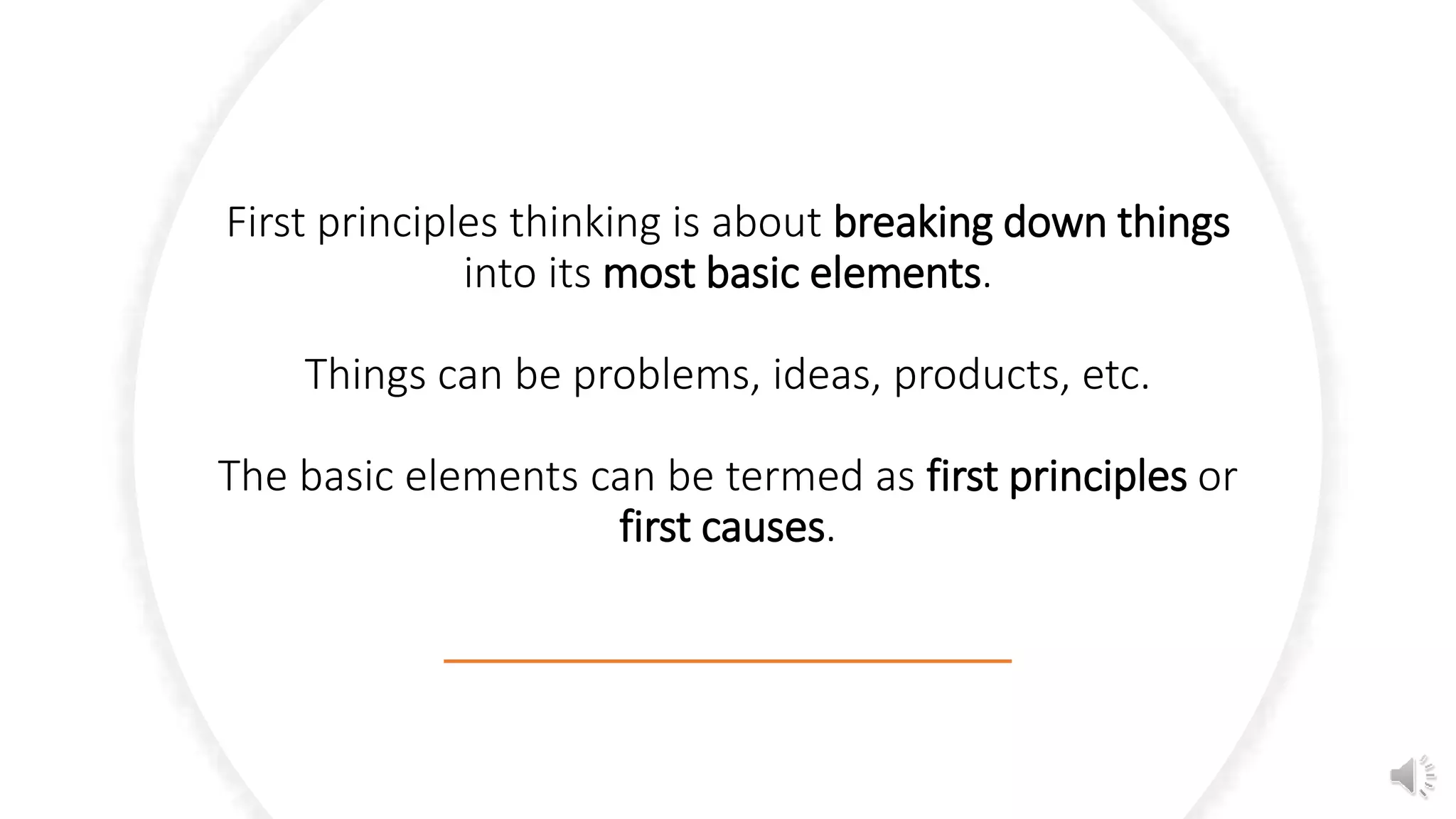 What is first principles thinking | PPTX