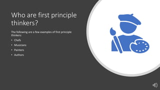What is first principles thinking | PPTX